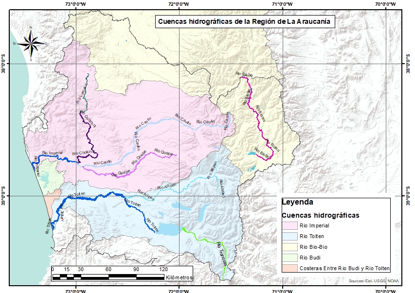 Cuencas y subcuencas - Kimun-Ko